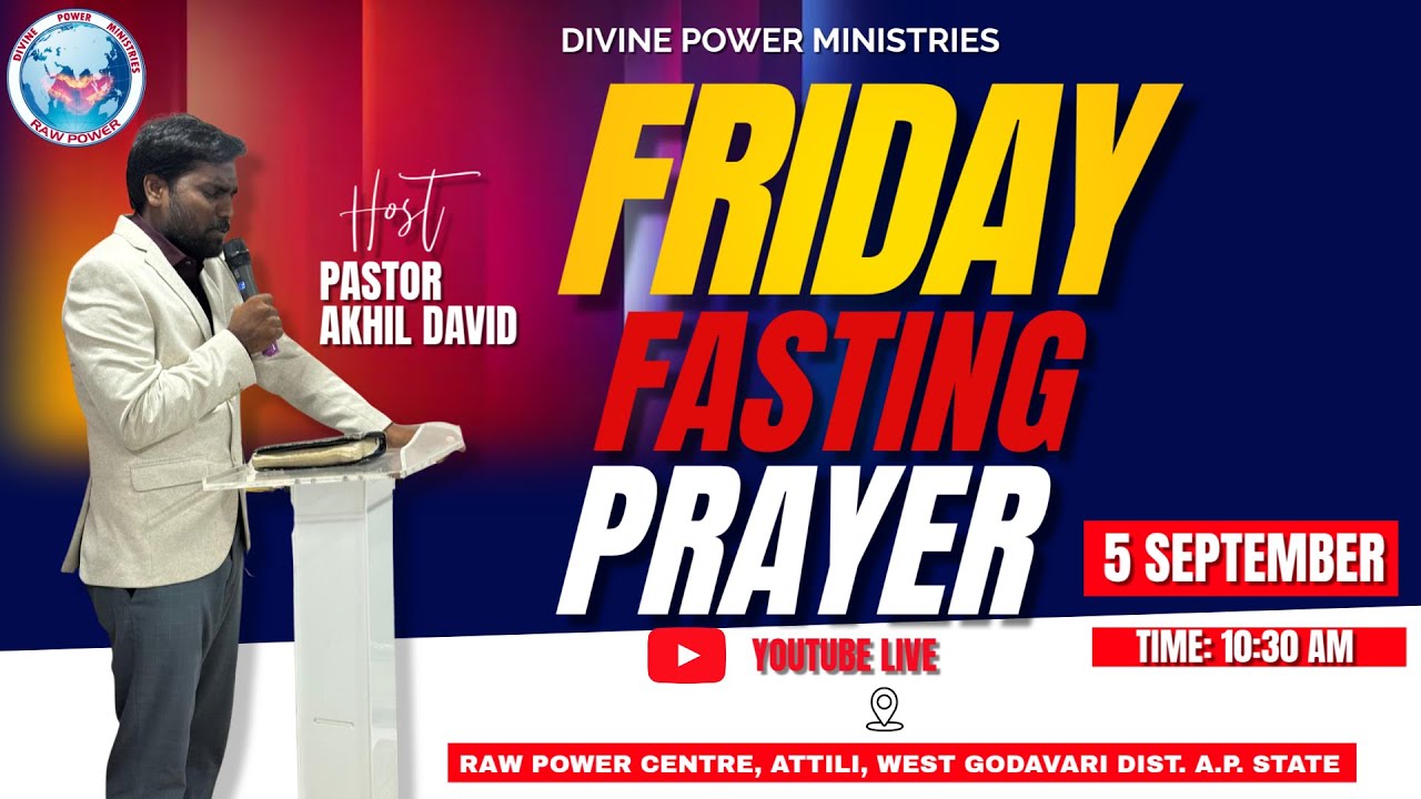 FRIDAY FASTING PRAYER WITH PASTOR AKHIL DAVID - YouTube