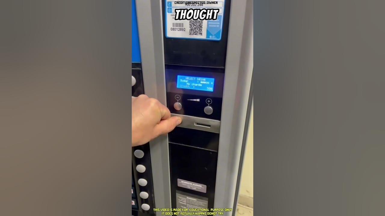 Man Outsmarts Vending Machine with a Fake Coin Trick 🤯 || Fooling ATM Machine #Shortvideo - YouTube