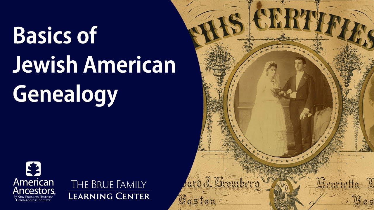 Basics of Jewish American Genealogy - YouTube