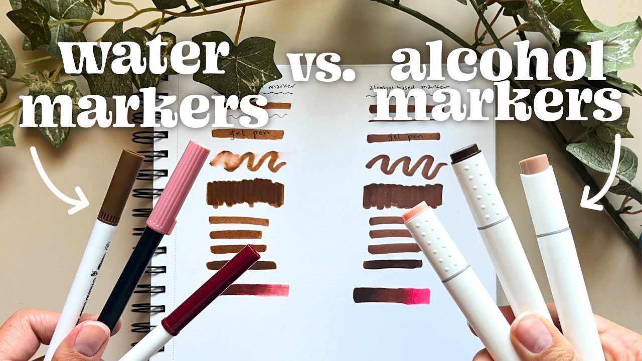 Alcohol vs Water: Which Markers to Choose? 🎨 - YouTube