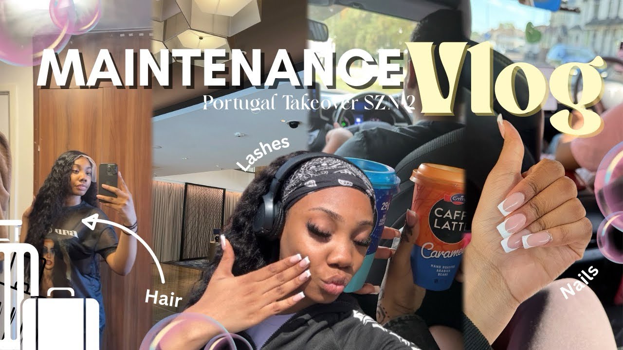 MAINTENANCE VLOG | HAIR + NAILS + WAX + LASHES + SHOPPING, Holiday Prep ...