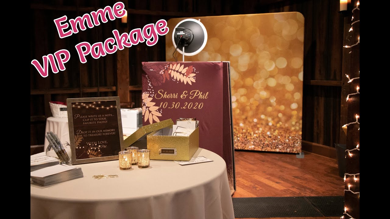 VIP Package by Emme Photo Booth | Mirror photo booth is stunning! - YouTube