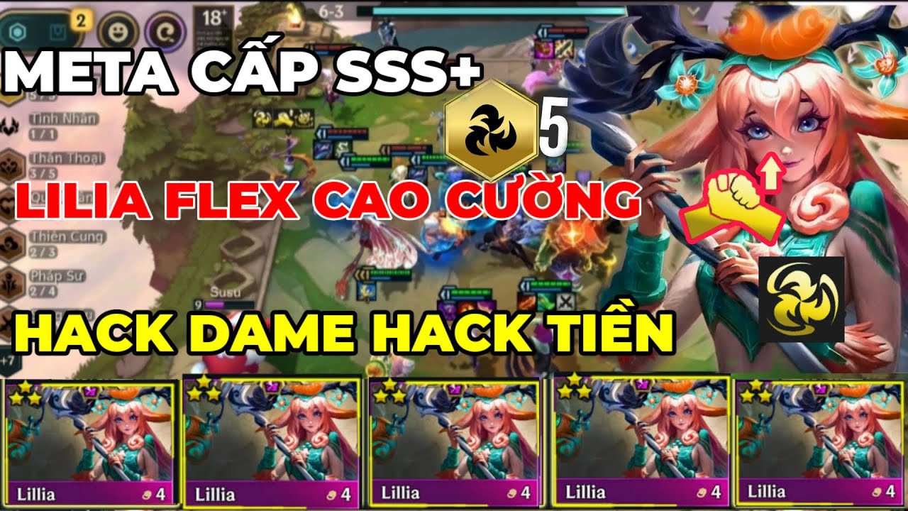 TFT FLEX LILIA 3 SAO 5 CAO CƯỜNG+ LÕI HEO ĐẤT VÀ NHẤT THỐNG HACK DAME ...