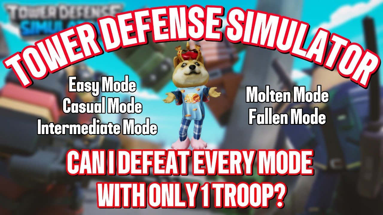 Can I beat EVERY TDS Mode with ONLY 1 Tower (Tower Defense Simulator ...