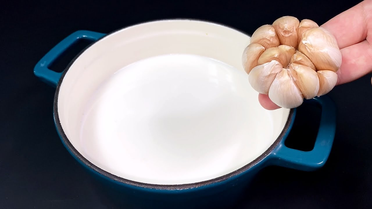 Just add garlic to milk! Surprising 5 Minute Recipes - YouTube
