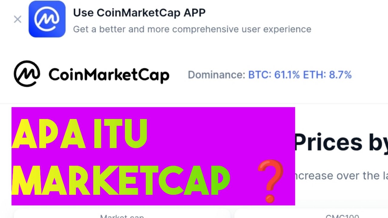 Apa itu COIN MARKET CAP ? - YouTube