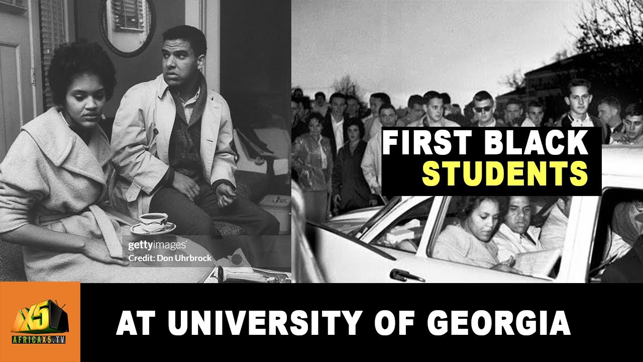 Charlayne and Hamilton Holmes, the first black students enrolled at the ...