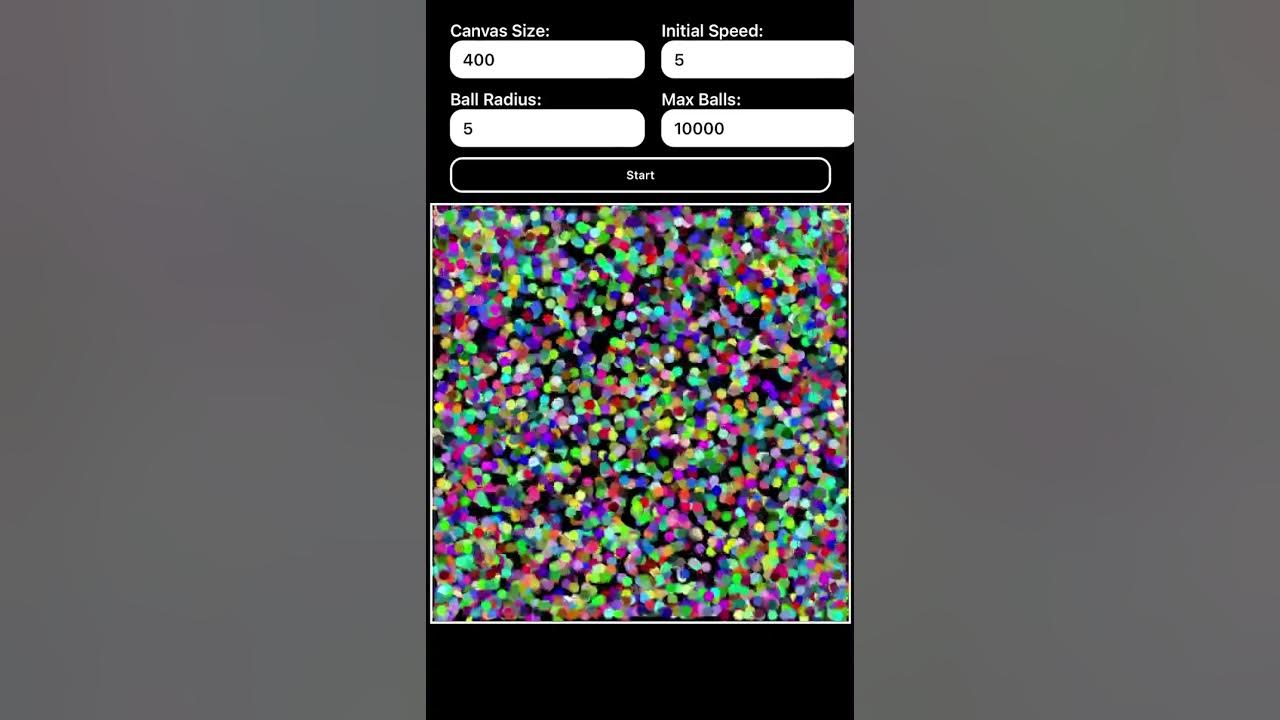 Bouncing Balls Animation JavaScript - YouTube