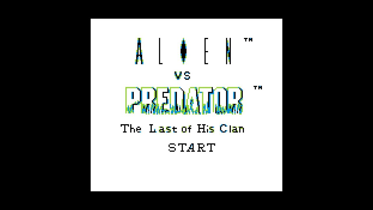 Alien vs. Predator: The Last of His Clan 1993 Game Boy - YouTube