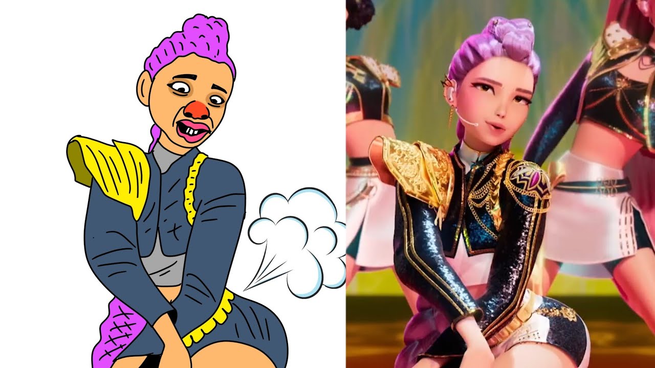 Huntrix Takedown Kpop Demon Hunters - Funny Drawing Meme | Kpop ...