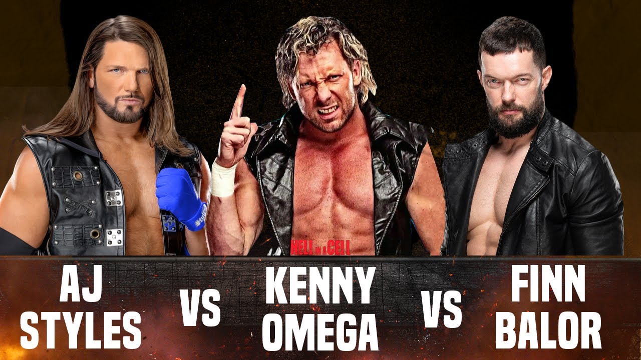 WWE 2K23 - AJ Styles VS Kenny Omega VS Finn Balor - YouTube