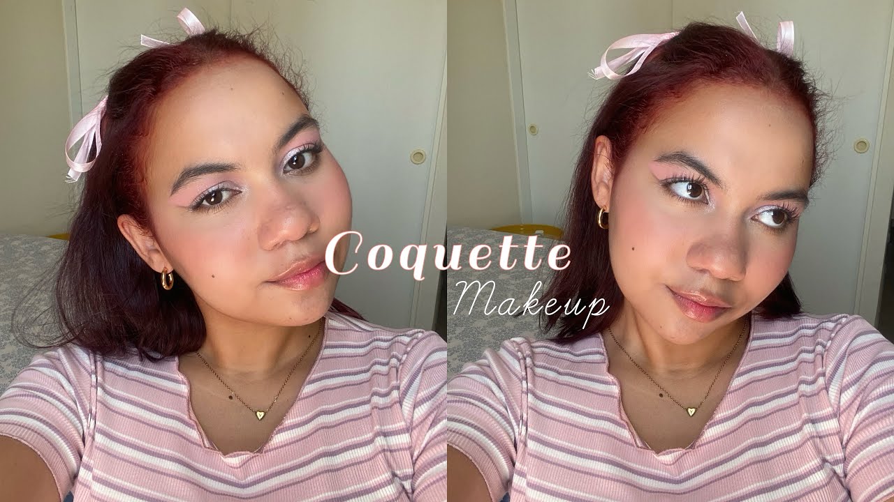 Coquette makeup tutorial *maquillaje fácil* 🎀🪞🩰 - YouTube
