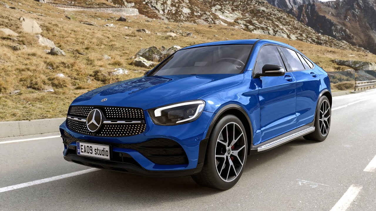 Mercedes Benz GLC300 Coupe 3D model by EA09studio - YouTube