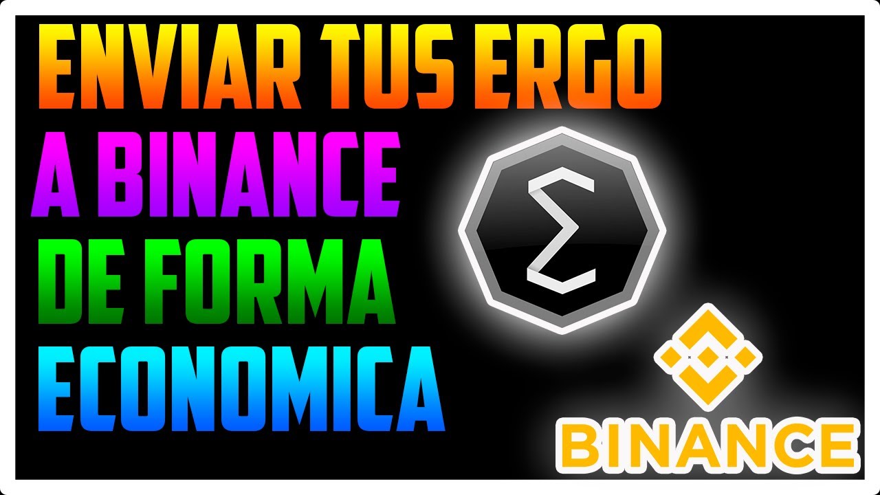 Como enviar Ergo a Binance con baja comisión - YouTube