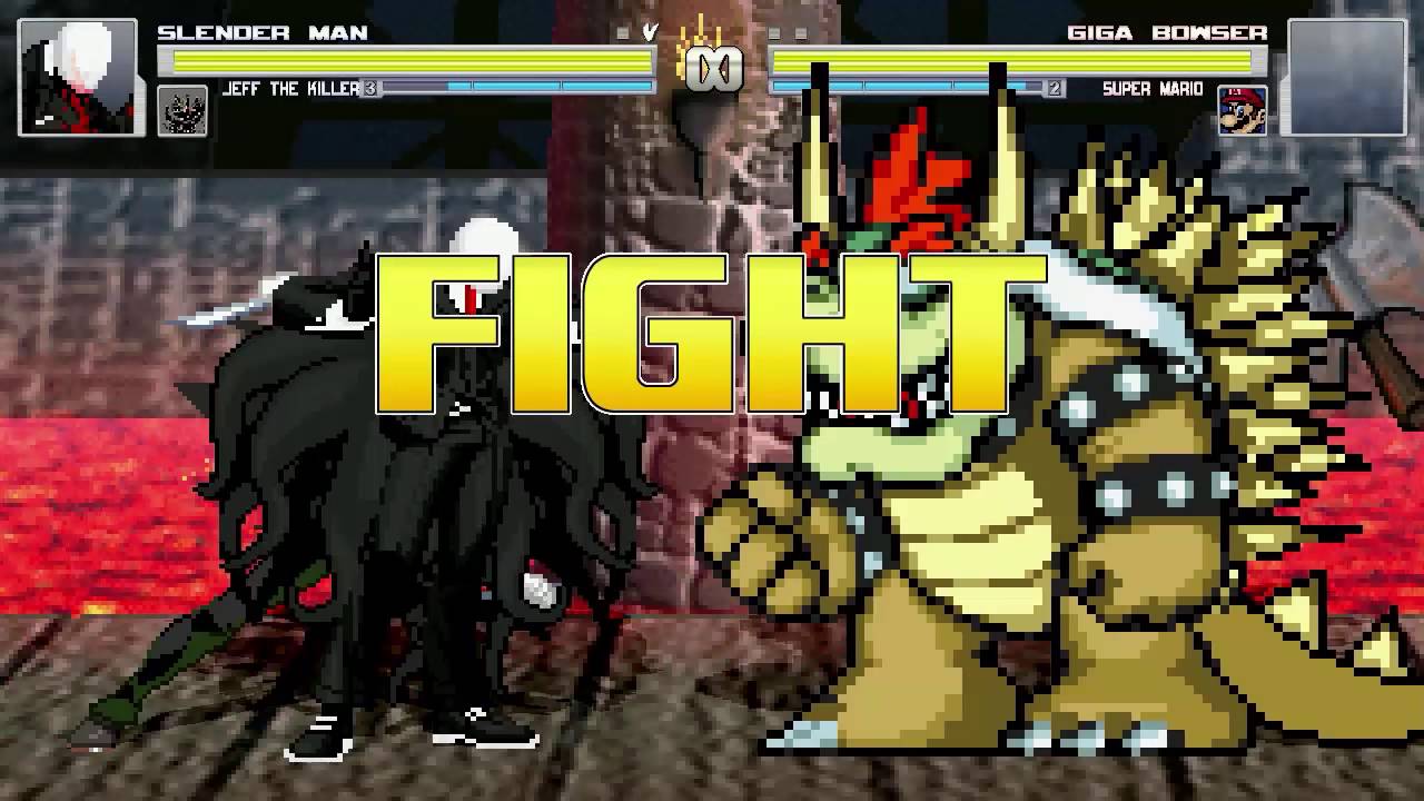 AN Mugen Request #762: Slender Man & Jeff The Killer VS Giga Bowser ...