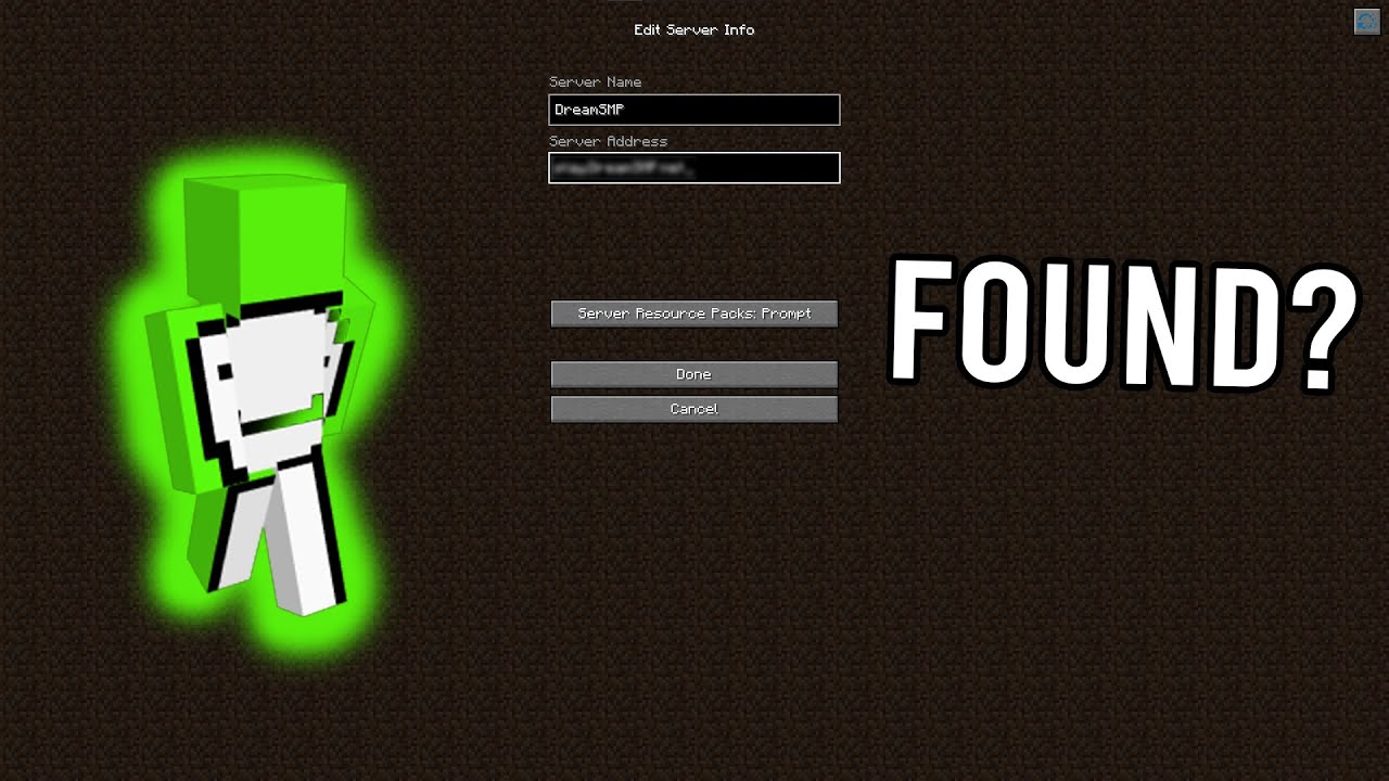 how to get Dream's Smp Minecraft Server ip - YouTube