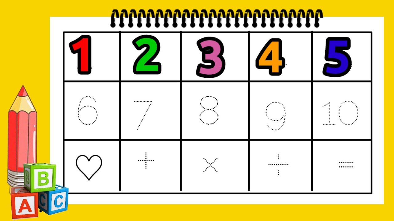 Learn To Write Numbers 1-10 | Read And Writes Numbers | Kids Cartoons ...