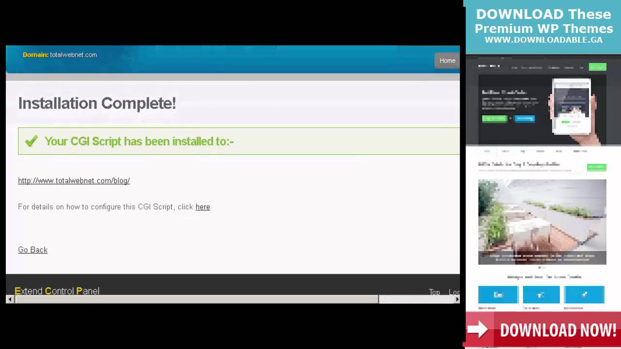 Wordpress Tutorial 2 How To Install Wordpress Automatically Using 1140