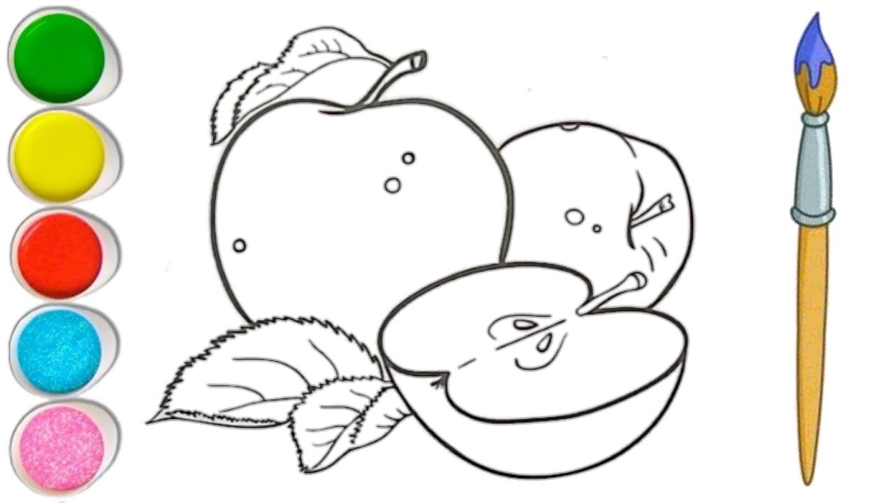Mewarnai Buah Apel // How to Colour Apple - YouTube