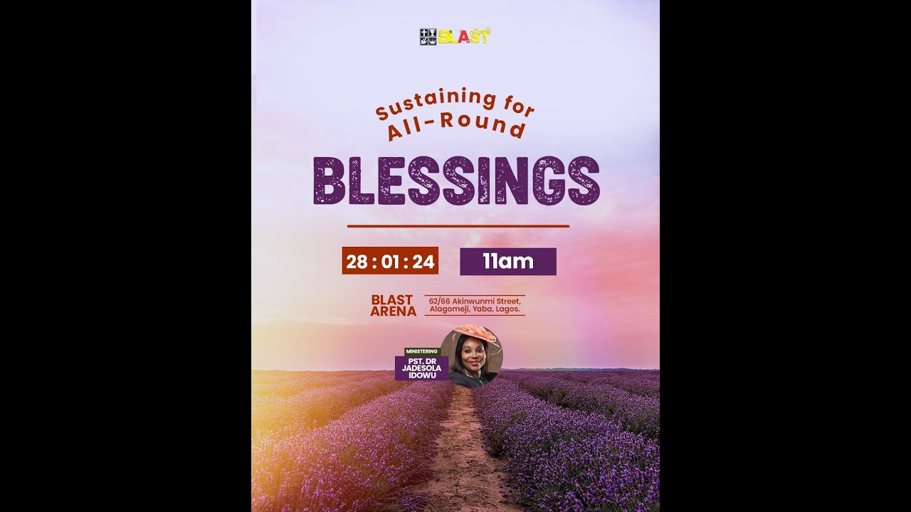 Sustaining For All-Round Blessings || Pastor Jadesola Idowu || Sunday ...