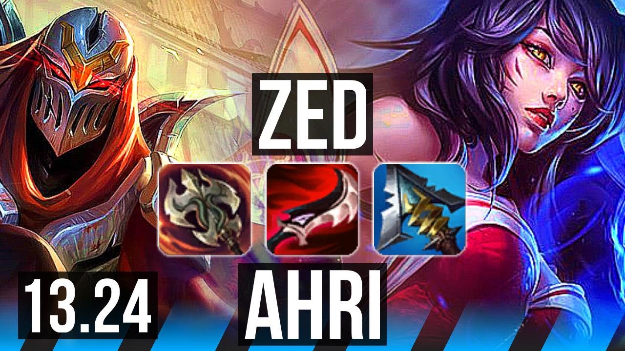 ZED vs AHRI (MID) | Rank 6 Zed, 11/3/8, Dominating | JP Challenger | 13 ...
