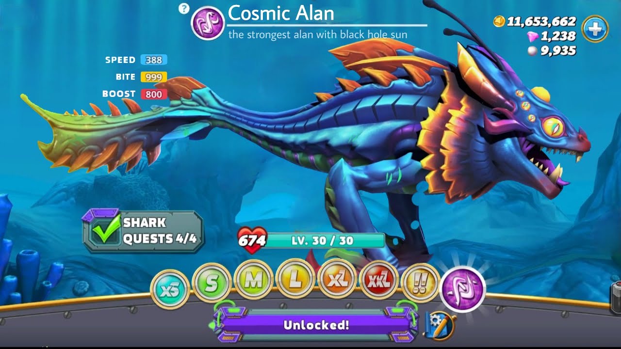 NEW COSMIC ALAN COMING SOON! - Hungry Shark World - YouTube