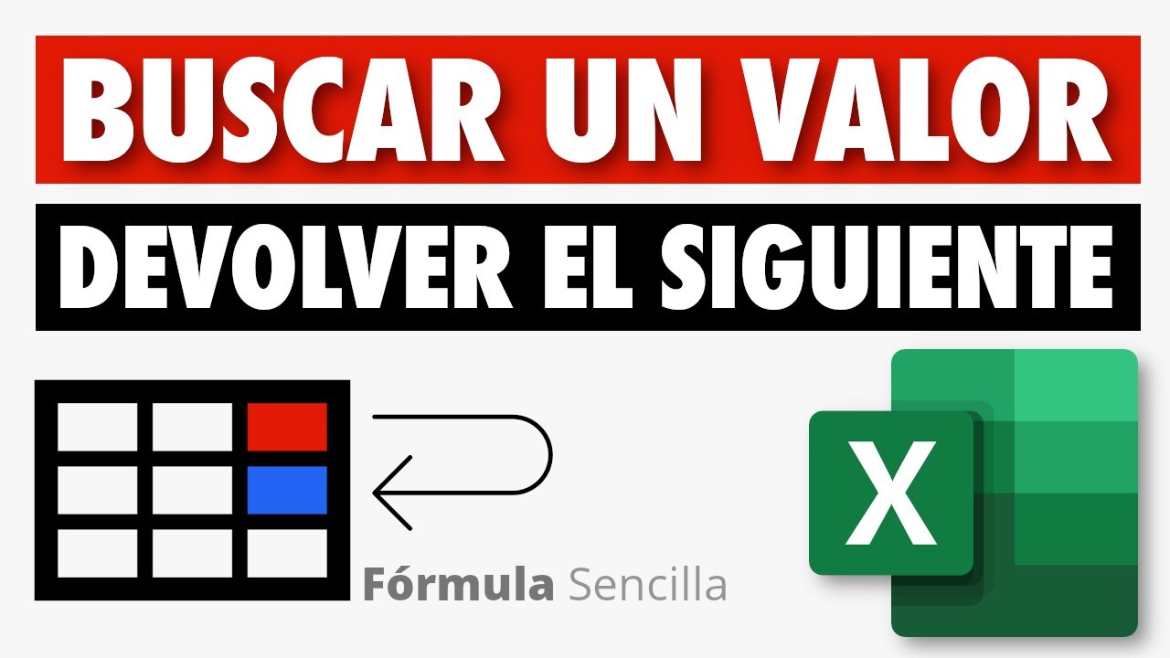 Cómo Buscar un Valor en una columna y Devolver el Siguiente - YouTube