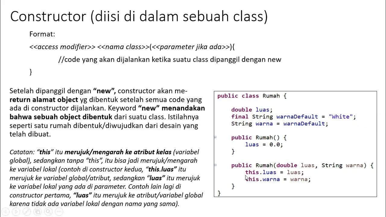 #3 Bimbel Object Oriented Programming - Class, Object, and String & Math Methods - YouTube