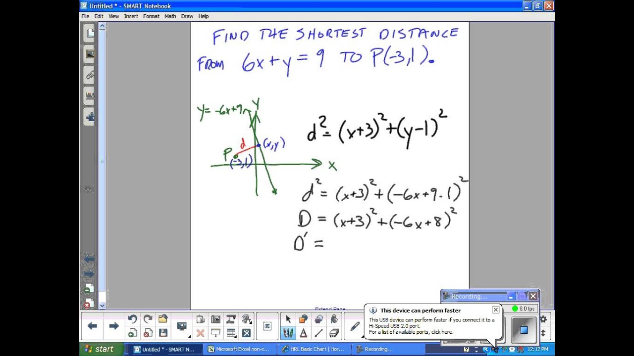 Optimize Point to Line Calculus - YouTube