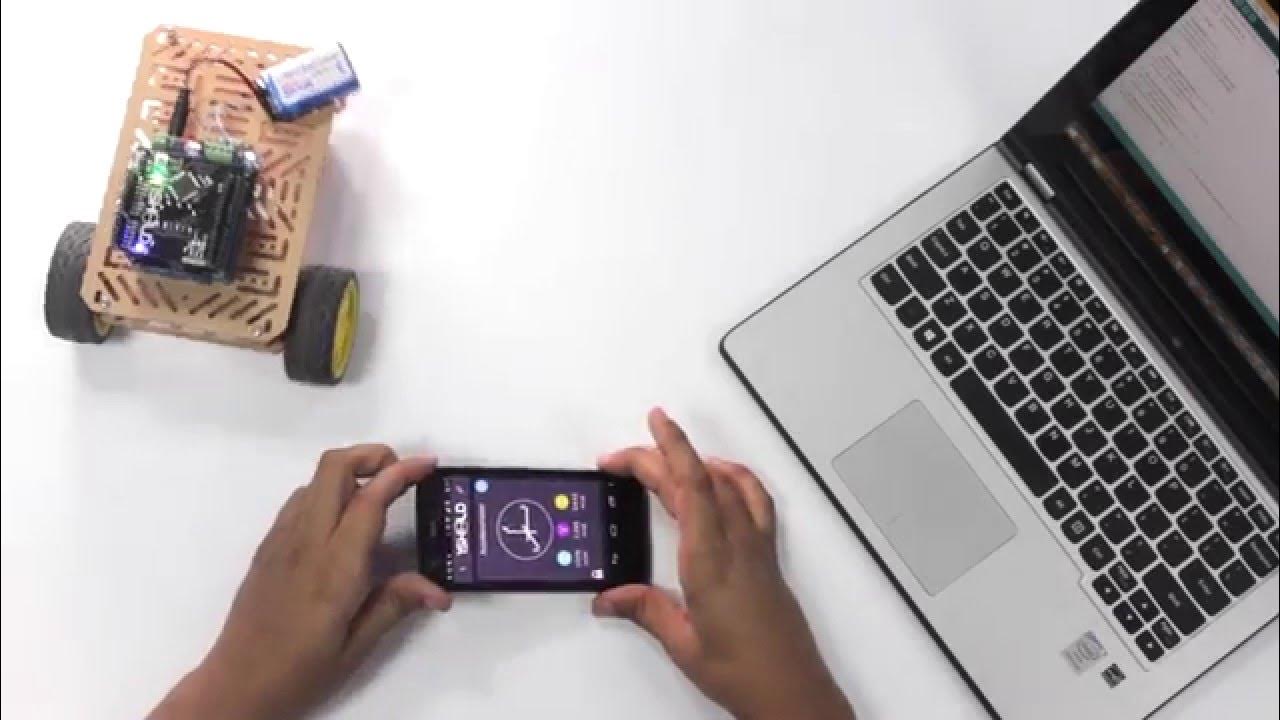Turn your smartphone into accelerometer sensor shield to control Arduino - 1Sheeld Tutorial ...