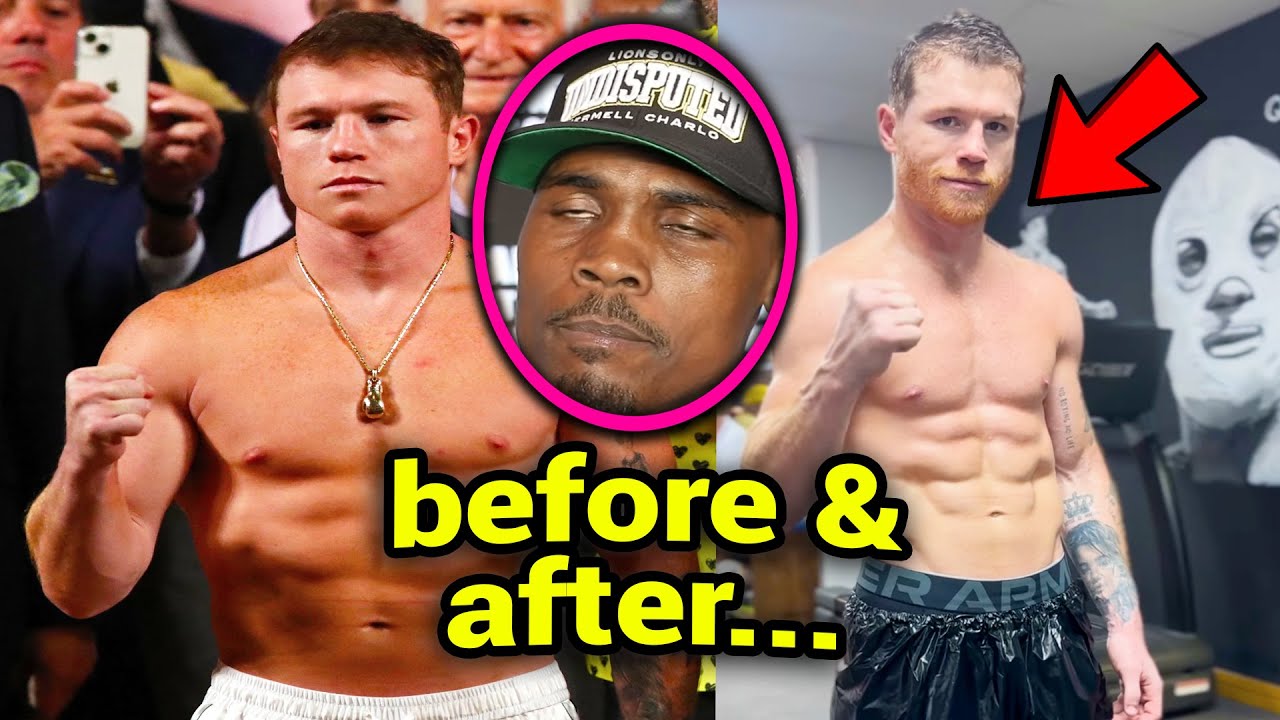 Canelo WEIGHT BEST SHAPE to PUNISH Jermell Charlo? Before and After ...