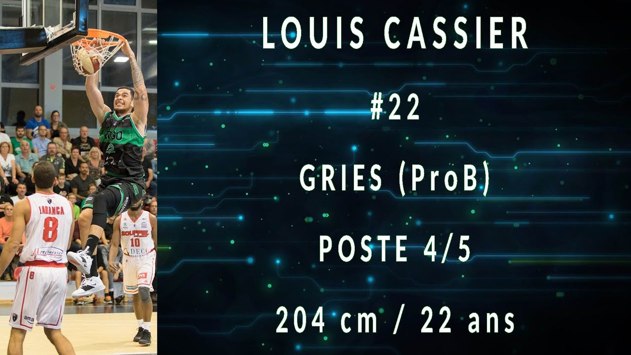 Highlights de la saison de Louis Cassier avec BC Gries Oberhoffen - YouTube
