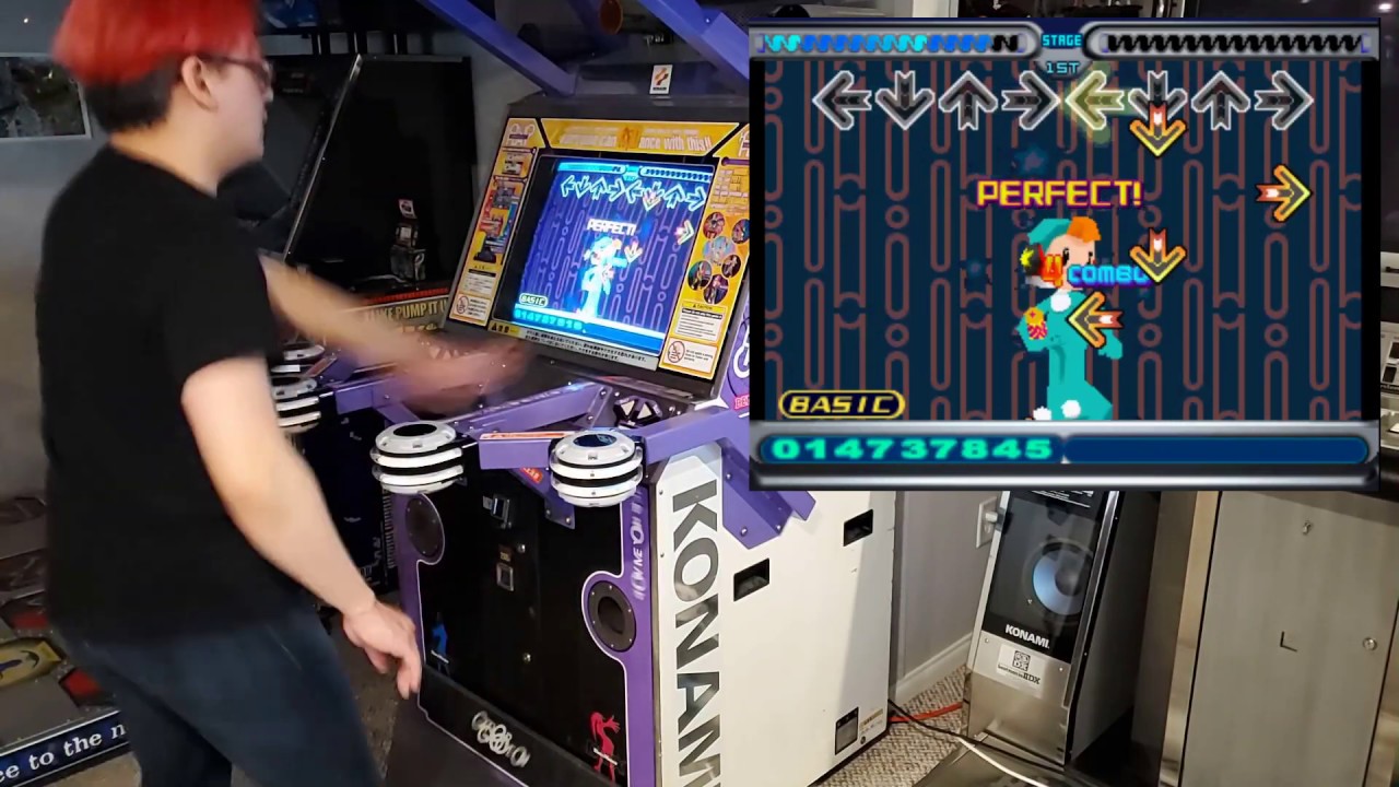 Dance Dance Revolution 5th Mix (PSX) on a DanceManiaX machine ...