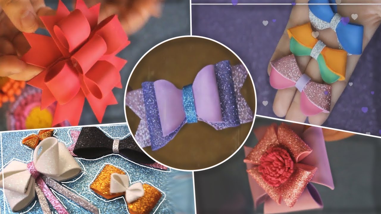💥 MOÑOS en Goma eva faciles | Lazos de Foami | MOÑOS DE FOAMI + MOLDES ...