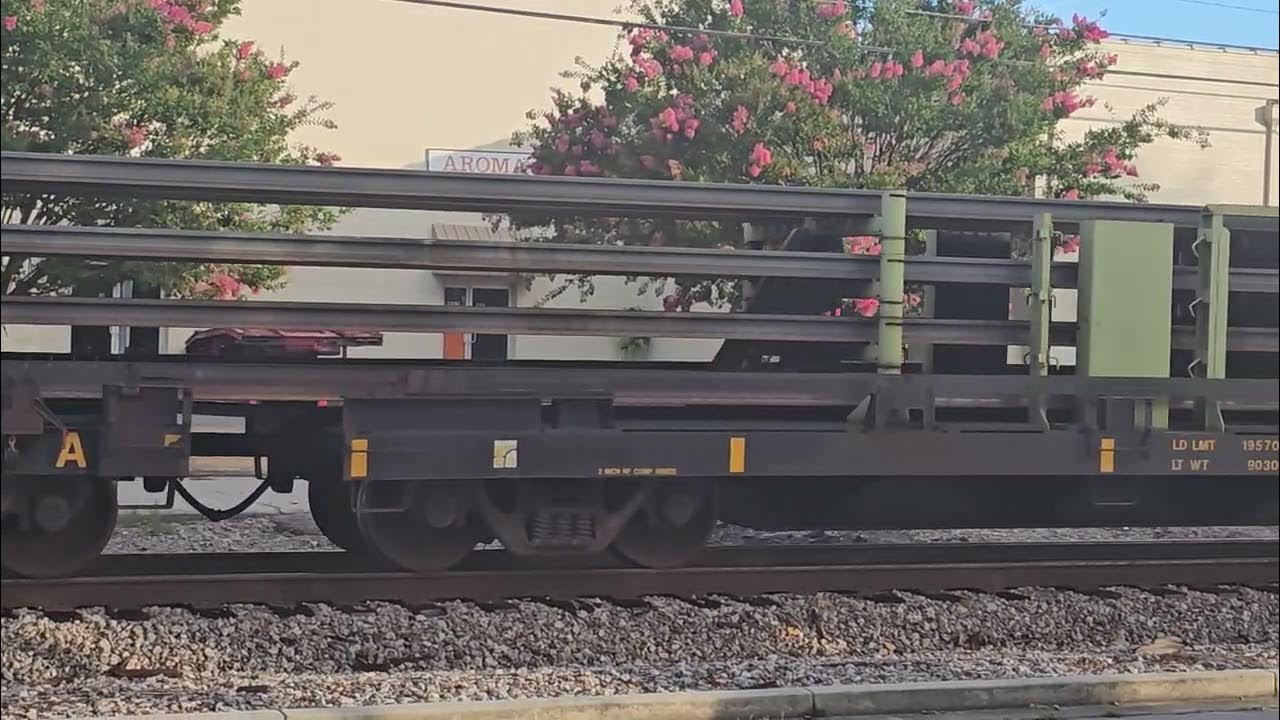CSX CWR Railtrain at West Point Georgia - YouTube