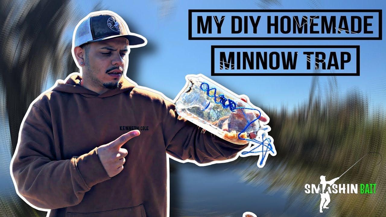My DIY homemade minnow trap overnight set!! (How to) Part 1 - YouTube