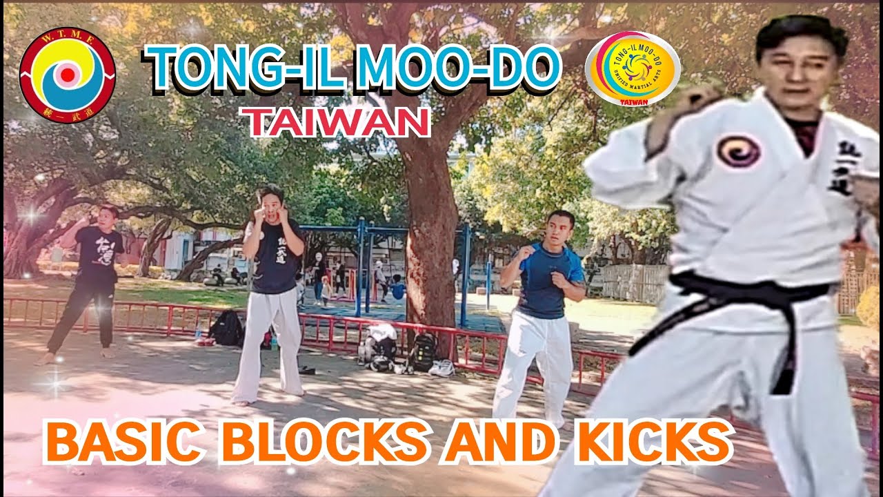 BASIC BLOCKS AND KICKS TONG-IL MOO-DO TAIWAN - YouTube