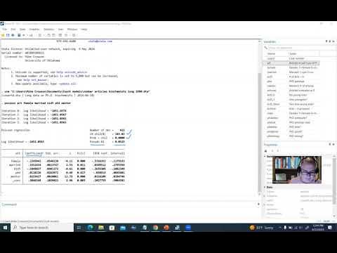 Poisson regression using Stata (June 2023) - YouTube