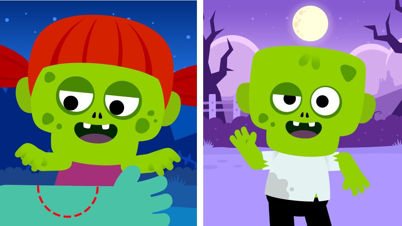 Bony Funny Zombie Dance🧟‍♀️🩰| Kids Songs & Nursery Rhymes | Halloween ...