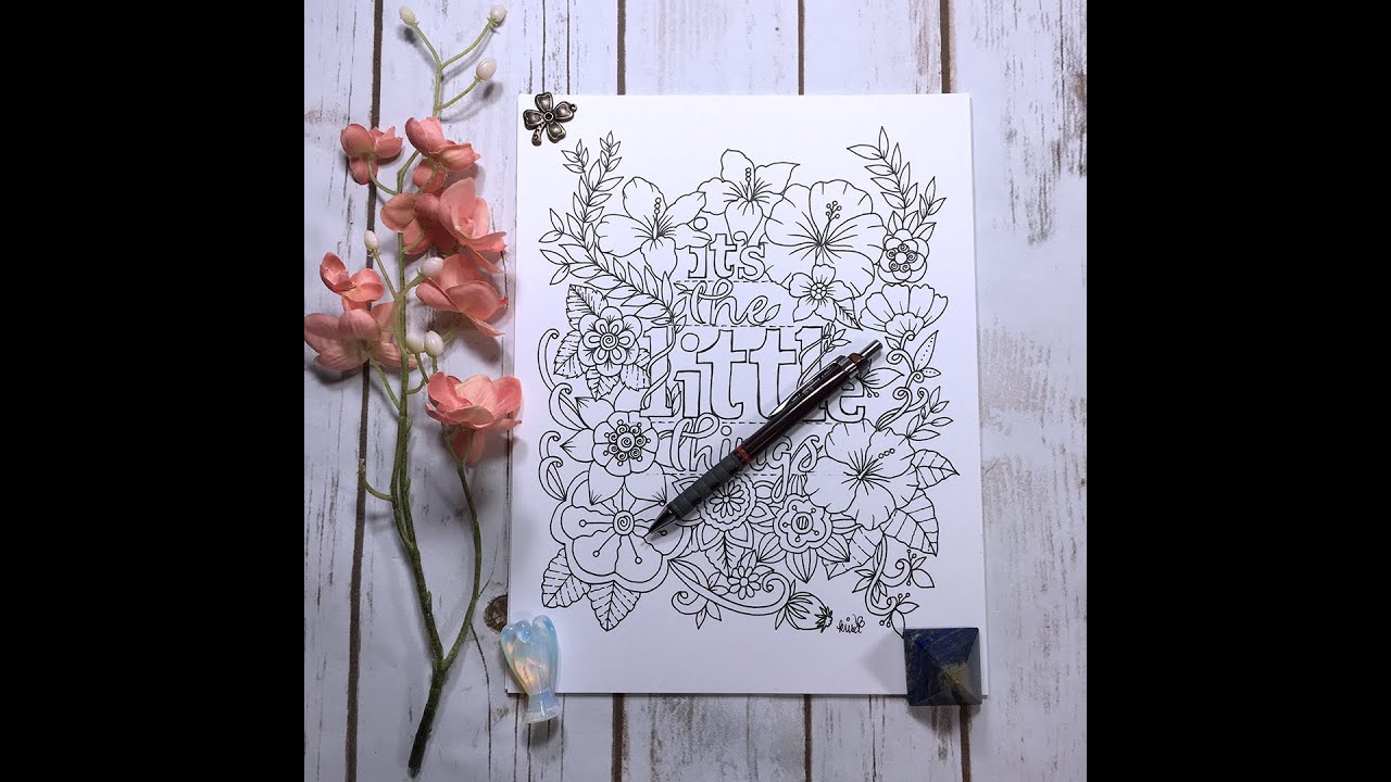 speed drawing it's the little things - YouTube