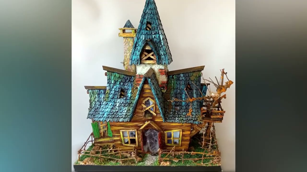 como hacer casita encantada DIY / how to make a haunted house DIY - YouTube