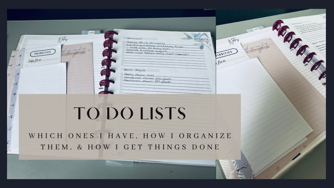 To Do Lists: What I Have, How I Organize Them, & How I’m Getting Things ...