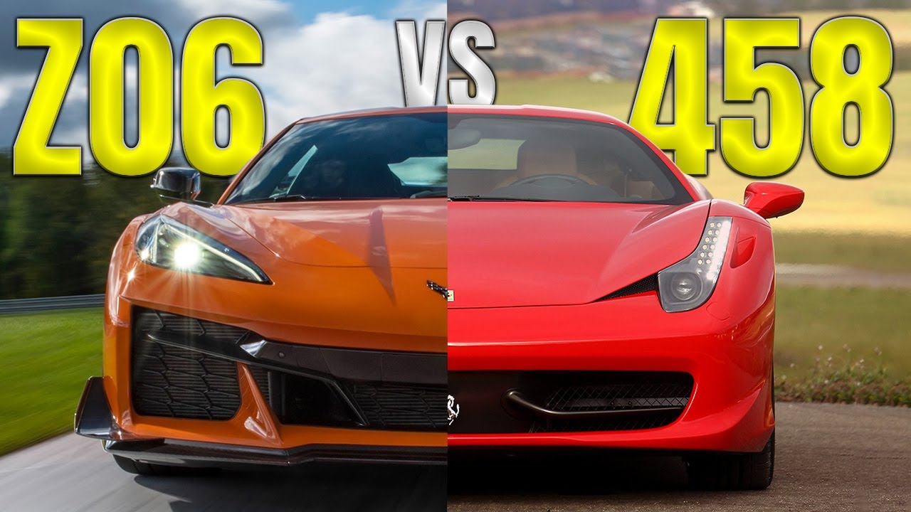 2023 Corvette Z06 Takes on the Legendary Ferrari 458! - YouTube