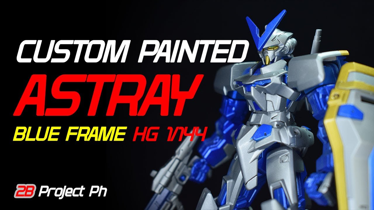 Custom Painted Astray Blue Frame HG 1/144 Bandai Gundam 2022 - YouTube