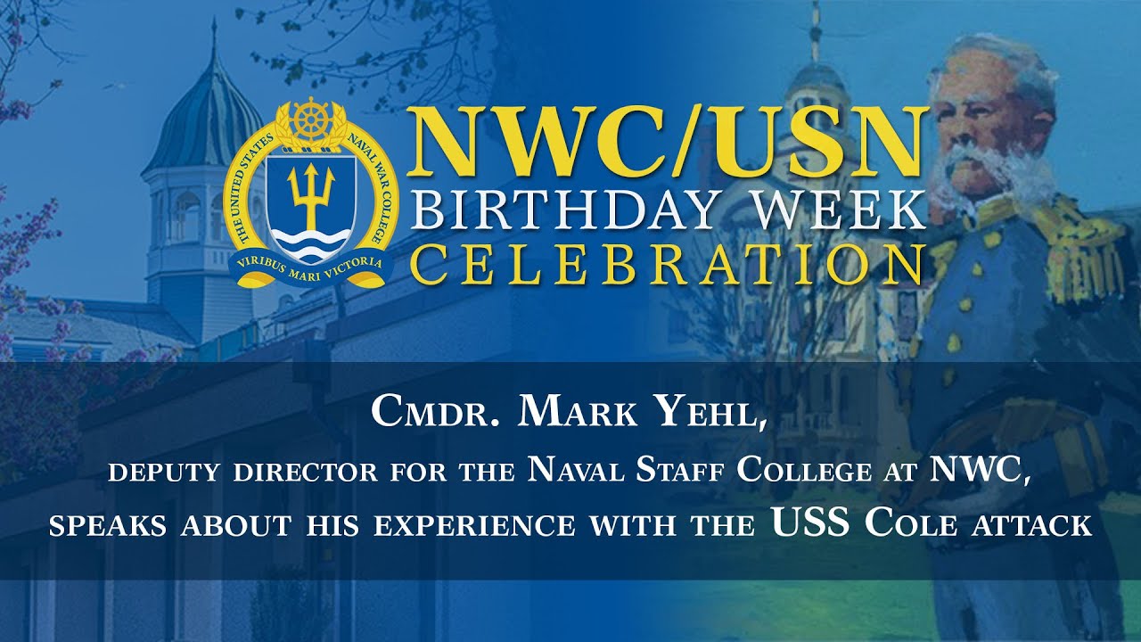 Cmdr. Mark Yehl speaks about the USS Cole attack in honor of the NWC ...