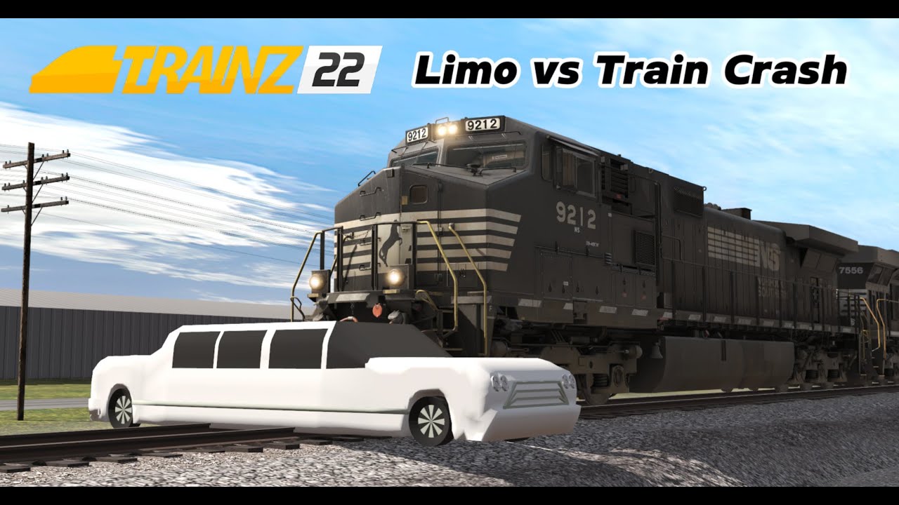 Trainz - Limo vs Train Crash - YouTube