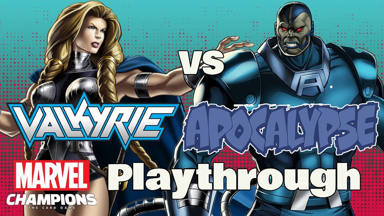 VALKYRIE vs APOCALYPSE Marvel Champions Expert Playthrough - YouTube