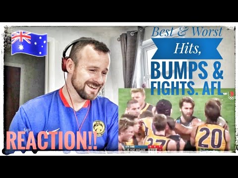 Scotsman Reacts To Best & Worst Hits, Bumps & Fights AFL 2016.. - YouTube
