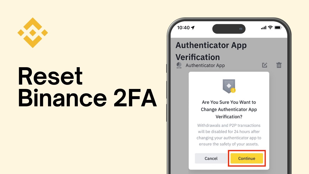 How To Reset Binance 2FA Google Authenticator 2024 (Step by Step) - YouTube