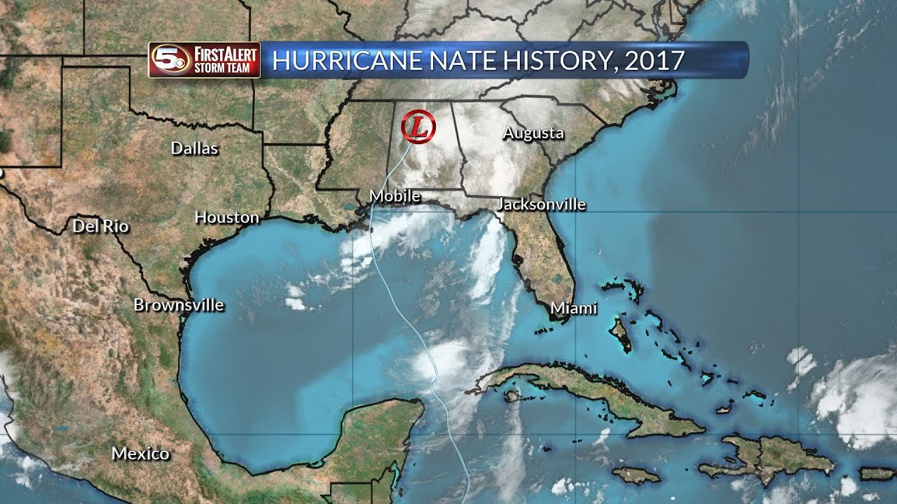 Hurricane Nate Satellite 2017 - YouTube